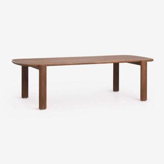 Sklum Rechteckiger Esstisch 260x115 cm aus Akazienholz Vetra Akazienbraun dunkel