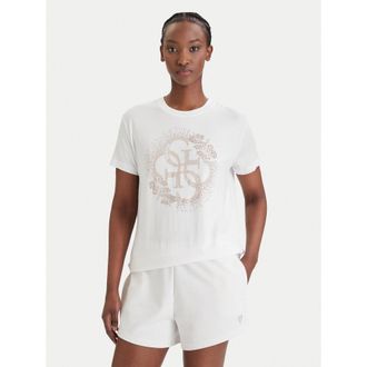 Guess T-Shirt E6GI01 K68D2 Wei&szlig; Regular Fit