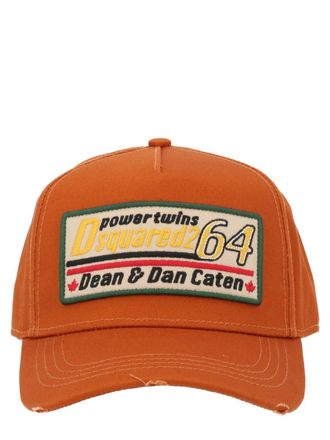 Dsquared2 BCM0402_05C000015058 Logo Patch Baseball Cap - Orange