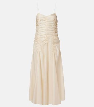 Khaite Robe longue Raina en satin