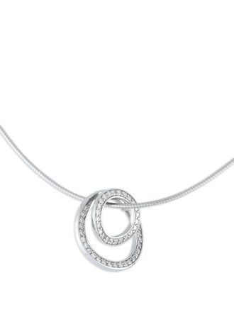 Movado collier en or blanc 18 ct - Gris