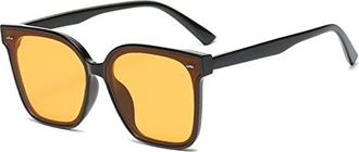 Generic Lunettes de soleil rétro à monture large pour hommes et femmes, lunettes de plage pour les vacances en plein air et la conduite (couleur : D, taille :
