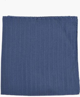 Corneliani Herringbone Motif Silk Pocket Square size Unica