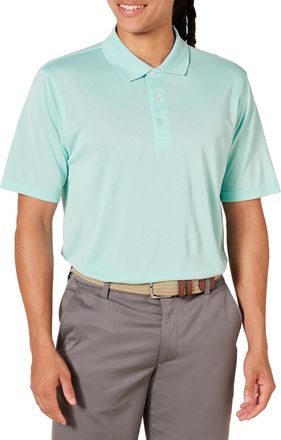 Amazon Essentials Herren Golf-Poloshirt, Feuchtigkeitsableitend Schnell Trocknend, Kurzarm, Blasses Aquablau, XS