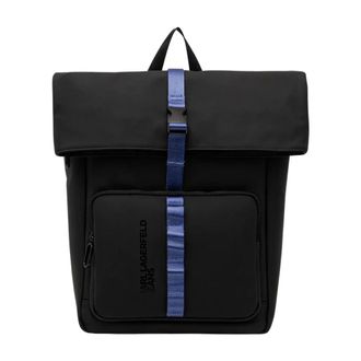 Karl Lagerfeld Sac &agrave; dos Jeans Roll Top - unisex - Sacs - Noir - Taille: ONE Size