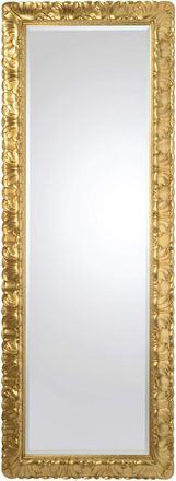 MO.WA Spiegel Klassisch Wandspiegel Groß 68 x 188 Blattgold Ganzkörperspiegel Barock Antiker Dekospiegel Holzspiegel klassisch Rahmen vergoldet Großer Spieg