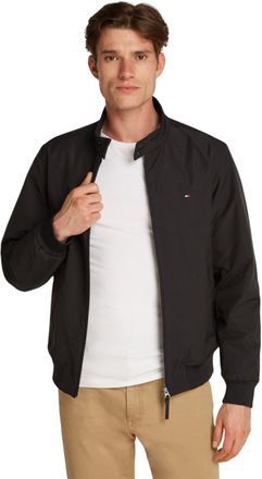 Tommy Hilfiger Herren Windbreaker Jacke Harrington Wasserabweisend, Schwarz (Black), XXL