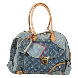 Louis Vuitton Sac &agrave; main en jean Pre-owned - Femme - Pre-owned - Bleu - Taille: ONE Size