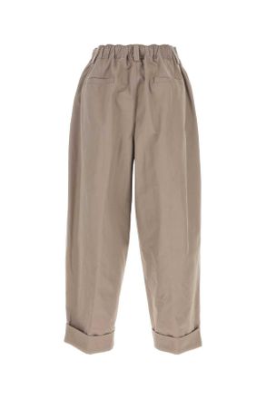 Marni Cotton Woven Trousers - Beige