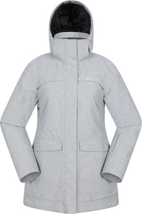 Mountain Warehouse Snowdrift Skijacke f&uuml;r Damen, Wasserfest (Hellgrau)
