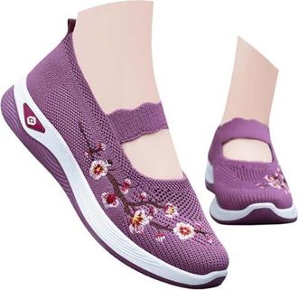 Generic Chaussures plates tendance pour femme - Chaussures de sport - Style r&eacute;tro - Chaussures de marche - Chaussures de balerine - Chaussures de gymnastique 