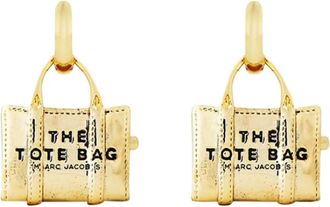 Marc Jacobs Ring - The Tote Bag Logo Earrings - Gr. ONE SIZE - in Gold - für Damen