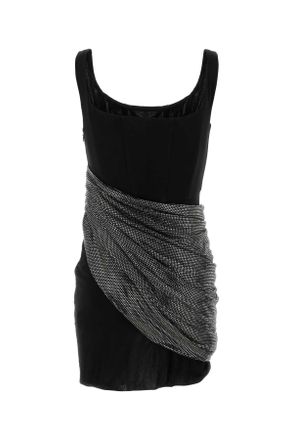 Giuseppe Di Morabito Womens Black Viscose Mini Dress Abiti