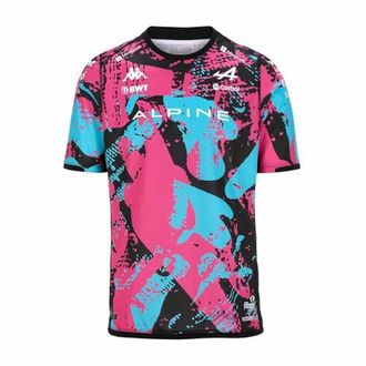 Kappa Maillot Kombat Silverstone Gasly BWT Alpine F1 Team 2024 pour Homme - Noir - Taille XL