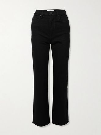 Slvrlake Denim Jean Droit Taille Haute London - Noir