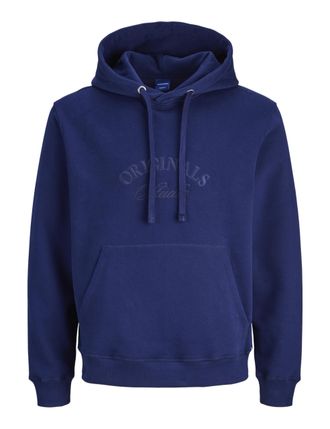 Jack & Jones Jorbleecker Branding Sweat Hood Bf Pls - Plus Size