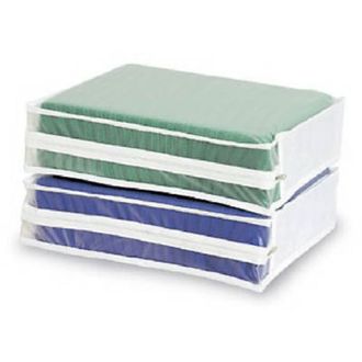 Whitmor Set mit 2 Pullovertaschen, Weiß, 2 Stück (1 Stück)