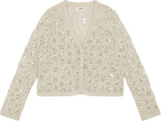 Suncoo Femme, Pulls, Beige, Taille: 38 FR Cardigans