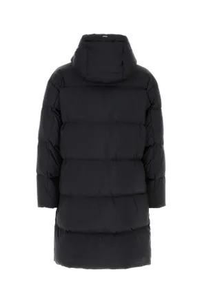 Herno Mens Black Nylon Blend Down Jacket Antracite Piumini