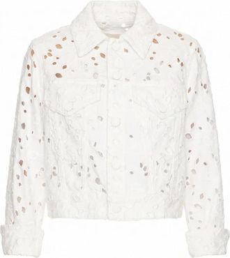 Alice & Olivia Damen, Jacken, Wei&szlig;, XSGr&ouml;&szlig;e