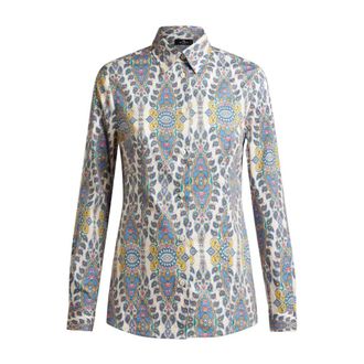 Etro Mehrfarbiges Hemd mit Knopfleiste und Abn&auml;her-Details - - Blouses & Shirts - Damen - Mehrfarbig - S