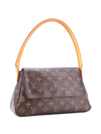 Louis Vuitton Looping Handbag Monogram Canvas Mini satchel - Marron