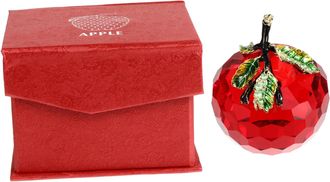 Angoily Kristall Apfel Deko Roter Facettierter Metallkern Weihnachtsschmuck f&uuml;r Fenster und Desktop Edelstein Ornament f&uuml;r Wohnraum Dekoration und Geschenk