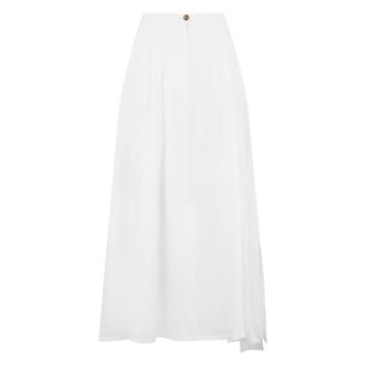 Fabiana Filippi Femme, Jupes, Blanc, Taille: 34 FR Longue Jupe &Eacute;l&eacute;gante