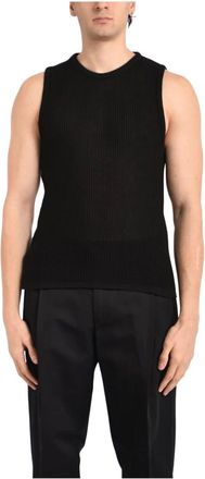 Daniele Alessandrini Homme, Pulls, Noir, Taille: 2XL Tricots sans manches