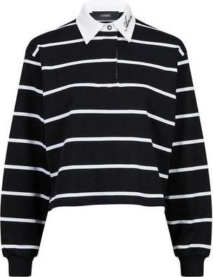 Amiri Polo court &agrave; rayures en coton