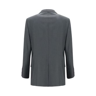 Valentino Mens Gray Wool Oves Aries Jacket Clothing