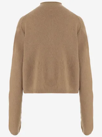 Khaite Womens Sweater Stretch Wool And Cashmere Beige