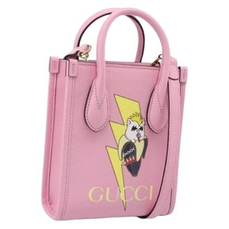 Gucci Sac cabas mini vintage doccasion - Femme - Pre-owned - Rose - Taille: ONE Size