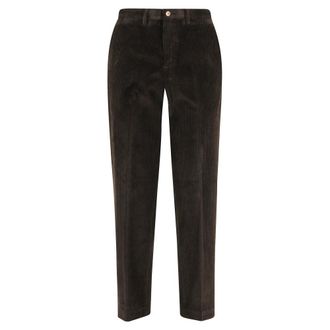 BRIGLIA 1949 Cordhose in Gr&uuml;n mit Taschen - - Trousers - Damen - Braun - XS