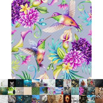 Sanilo Badematte 53 x 53 cm, rutschfeste Duschmatte für Dusche und Badewanne, Antirutschmatte maschinenwaschbar und schimmelresistent (Kolibri)