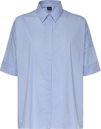 Fay Femme, Blouses et Chemises, Bleu, Taille: 40 FR Stretch Poplin Shirt