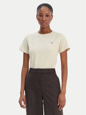 Guess T-Shirt W4YI10 J1314 Beige Regular Fit