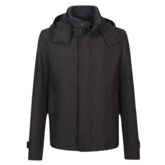 Herno Kurzer Mantel - - Jackets - Herren - Schwarzk - XL