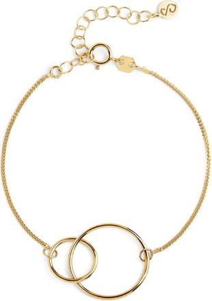 Singularu Sister Armband. Sterlingsilber mit 18 Kt Vergoldeter Beschichtung. Schmuck f&uuml;r Damen