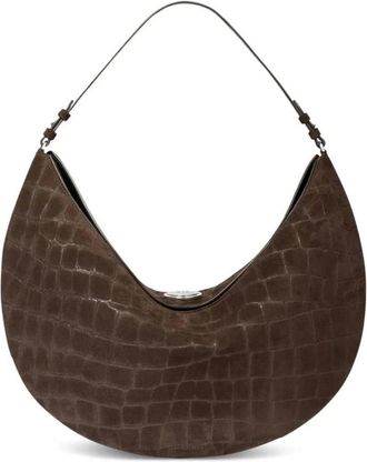 Jacquemus Femme, Sacs, Brun, Taille: ONE Size Le Bambino Sac Bandouli&egrave;re Croco Emboss&eacute;