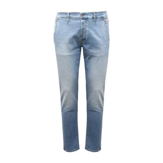 Roy Rogers Schmale Denim Hose Made in Italy - - Jeans - Herren - Blau - W29