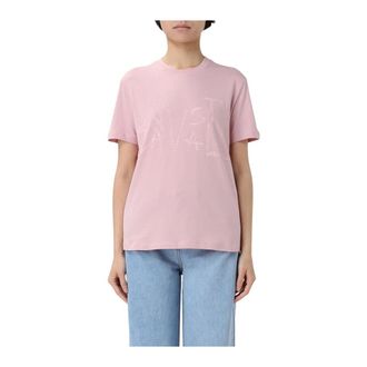 Just Cavalli Logo besticktes T-Shirt - - Tops - Damen - Rosa - 2XS