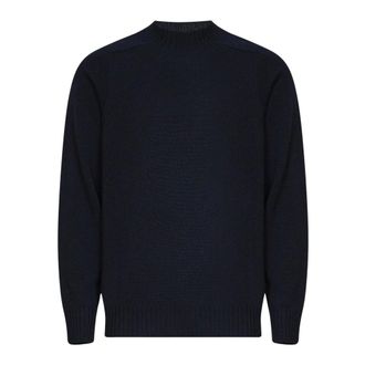 D4.0 Homme, Pulls, Bleu, Taille: XL Pull en laine vierge