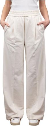Circolo 1901 Femme, Pantalons, Blanc, Taille: 38 FR Wide Pantalons