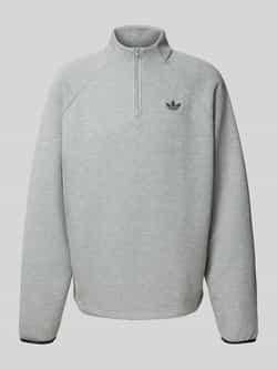 adidas Originals Sweatshirt mit Label-Stitching und Stehkragen