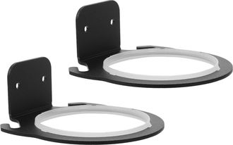 Beaupretty 2 St&uuml;ck Wandhalterung f&uuml;r Haartrockner aus Korrosionsbest&auml;ndigem Aluminium Kompakter Badezimmer Haartrocknerst&auml;nder in Schwarz mit Sicherem Griff f&uuml;r 