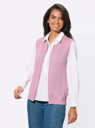 Witt Strickjacke Strickweste &Auml;rmellos Jersey