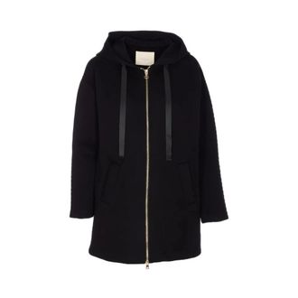 Twinset Femme, Manteaux, Noir, Taille: 40 FR Veste de plongée à capuche Style 252Tp2192