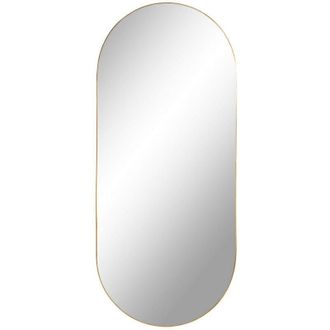 M&S Collection M&s - Miroir ovale 35x80 cm en acier noir