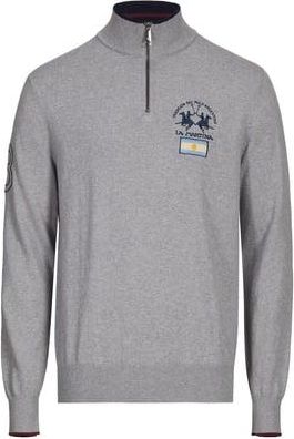 La Martina Pullover aus Baumwollmischung in Grau